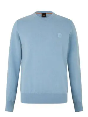 Hugo Boss Kanovano Crew-neck Jumper - Blue