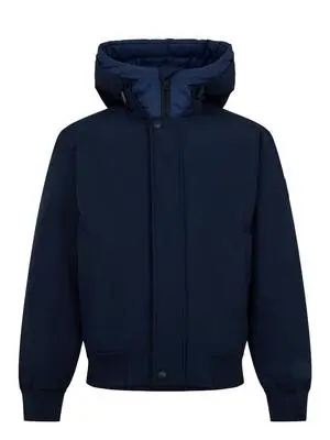 Hugo Boss Hooded Bomber Jacket - Black