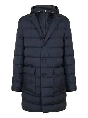 Hugo Boss Padded Hooded Down Jacket - Black