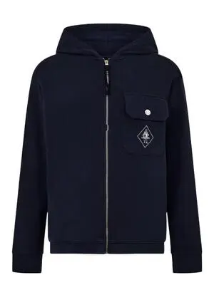 C.P. COMPANY Zip Up Hooded Jacket - Black