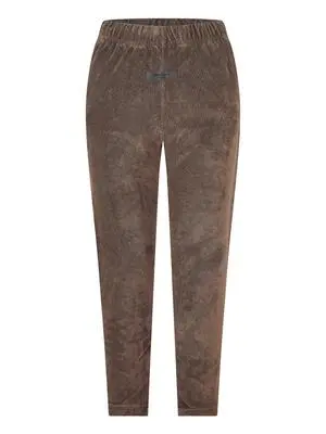Fear Of God Fear Of God Essentials Logo Detail Sweatpants Brown