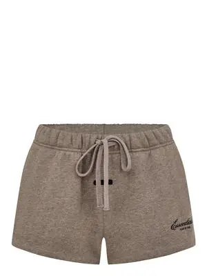 Fear Of God Logo Drawstring Shorts - Gray
