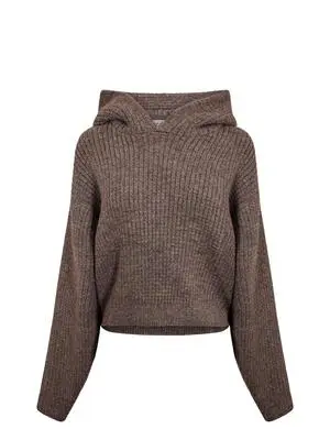 Fear Of God Hooded Long-sleeved Knitwear - Brown