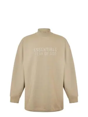 Fear Of God Logo Long-Sleeve Sweatshirt Nude
