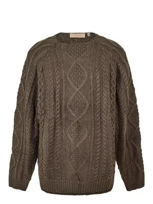 Fear Of God Cable Knit Sweater - Brown