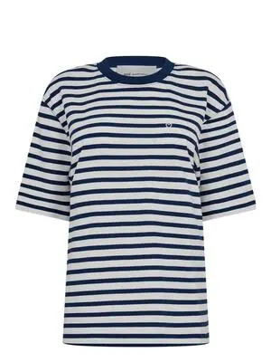 AMI Ami Paris Striped Crewneck T-Shirt