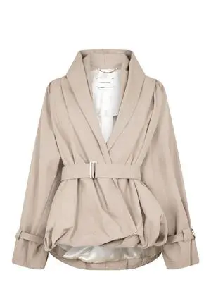 MAGDA BUTRYM Magda Butrym Khaki Lapel Belted Jacket