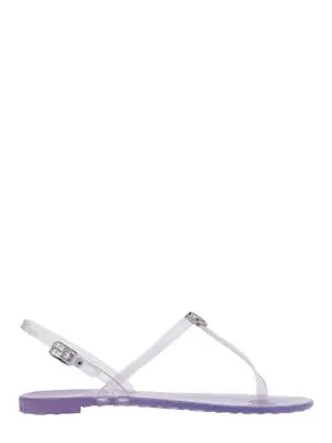 Valentino Garavani Flat Thong Sandals With Logo Detail - No