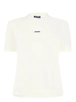 Jacquemus Jacquemus "T-Shirt Gros Grain" Cropped Stretch Cotton T-Shirt No