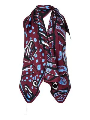 Bottega Veneta Bottega Veneta Fish Silk Twill Top Red