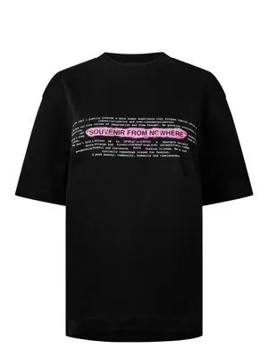 Off-White X Unvrs "souvenir From Nowhere" Graphic T-shirt - Black
