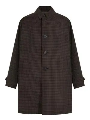 MAISON MARGIELA Maison Margiela Checked Mid-Length Overcoat