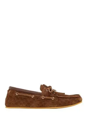 Gucci Vintage Lace-up Boat Shoes - Brown