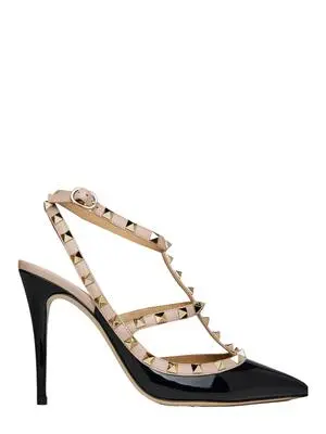 Valentino Garavani Valentino Garavani D Collet Rockstud 100mm Pumps Black