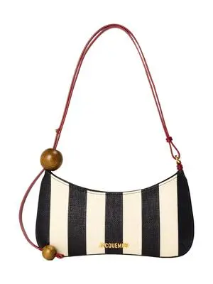 Jacquemus Bisou Perle Beaded Shoulder Bag - Brown