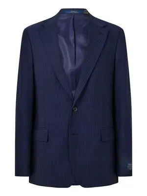 Polo Ralph Lauren Pinstripe Single-breasted Blazer - Black