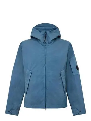 C.P. COMPANY Hooded Zip-up Jacket - Blue