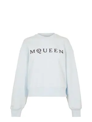 Alexander McQueen Logo Crewneck Sweatshirt - White