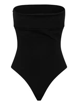 BALMAIN Balmain Fitted Strapless Jumpsuit With Gold Buckle Detail