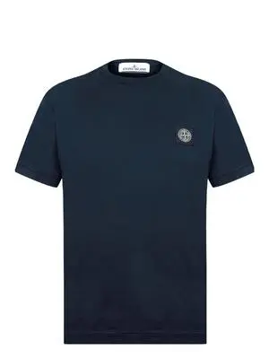 Stone Island Cotton Short-sleeve T-shirt - Black