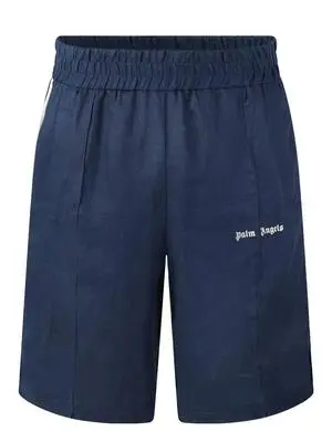 Palm Angels Woven Tracksuit Shorts - Blue