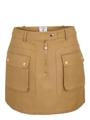 CASABLANCA Casablanca Belted Utility Mini Skirt