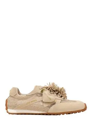 Steve Madden Embellished Low-top Sneakers - Nude