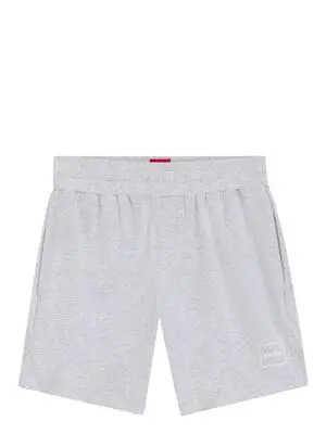 Hugo Boss Elastic Waist Logo Detail Shorts - White
