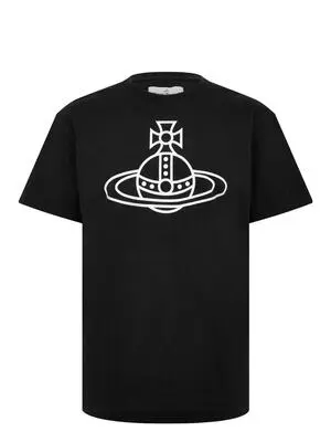 VIVIENNE WESTWOOD Crew Neck Short Sleeve T-shirt - Black