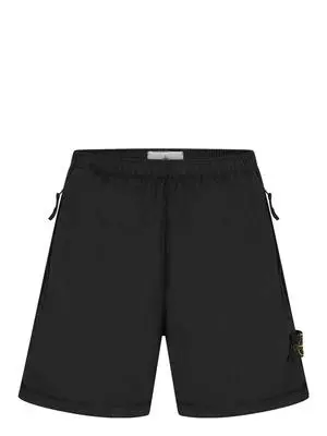 Stone Island Fitted Chino Shorts - Black