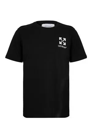 Off-White Logo Short Sleeve T-shirt - Black