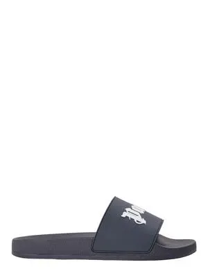 Palm Angels Logo Slides - Black