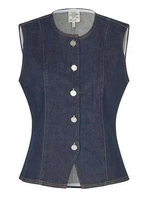 Baum Und Pferdgarten Sleeveless Button-up Top - Black