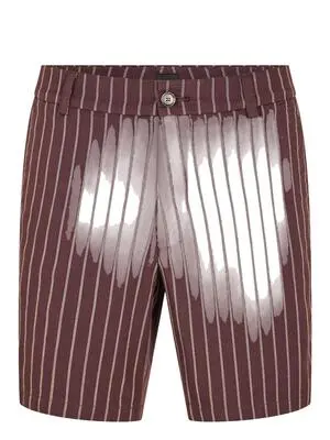 Hugo Boss Striped Sports Shorts - Red