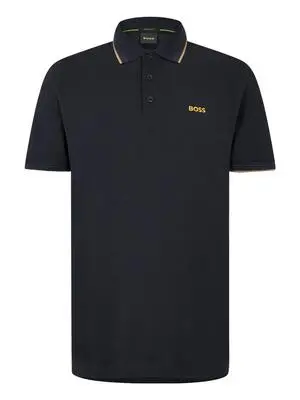 Hugo Boss Logo Short-sleeved Polo Shirt - Black