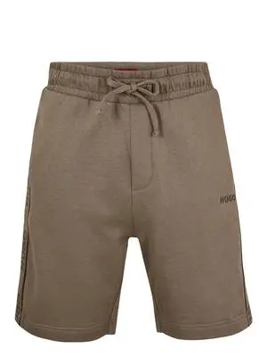 Hugo Boss Logo Drawstring Shorts - Brown