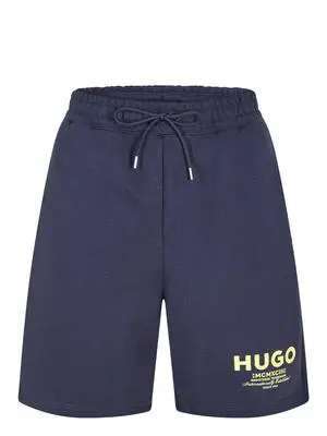 Hugo Boss Fleece Jogger Shorts - Black