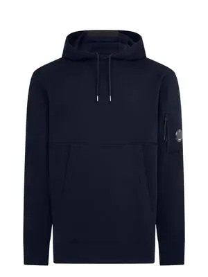 C.P. COMPANY Logo Detail Hoodie - Black