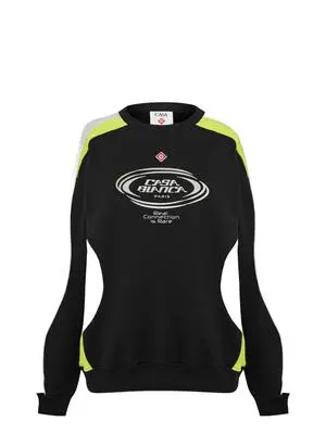 Casablanca Casablanca Long Sleeve Logo Sweatshirt Black