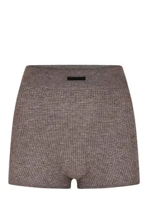 Fear Of God Fear Of God Essentials Waffle Velour Athletic Shorts Gray