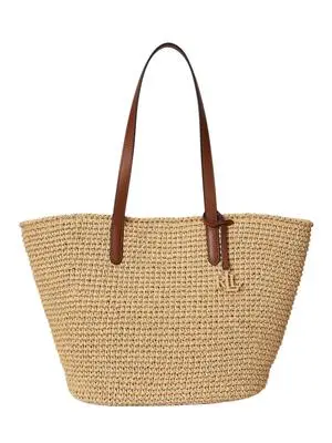 Ralph Lauren Woven Tote Bag - Nude