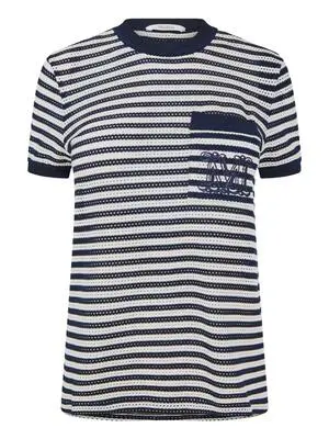 Max Mara Max Mara Crew Neck Short Sleeve Knit Top White