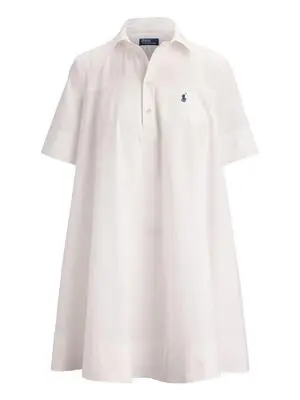 Polo Ralph Lauren Shirt Dress With Embroidered Logo - No