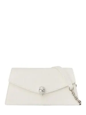 Alexander McQueen Alex Skull Mini Bag - White Silver
