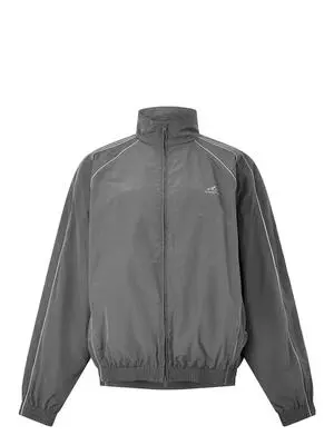 Balenciaga Zip-up Stand Collar Track Jacket - Gray