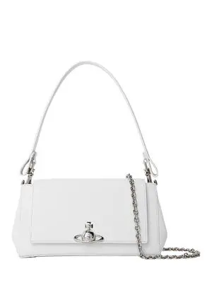 VIVIENNE WESTWOOD Vivienne Westwood Medium Shoulder Bag With Orb Detail White