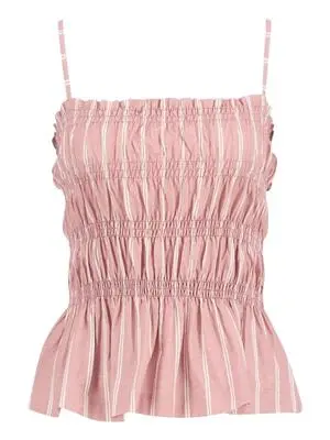 Barbour Striped Ruffled Camisole - No