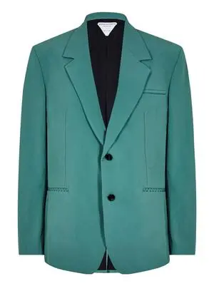 Bottega Veneta Teal Green Blazer - Blue