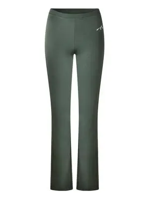 Balenciaga High-stretch Knit Flared Leggings  Green