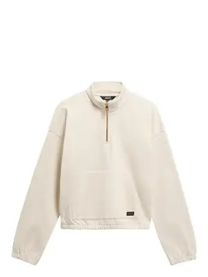 Barbour International Quarter-zip Fleece - White